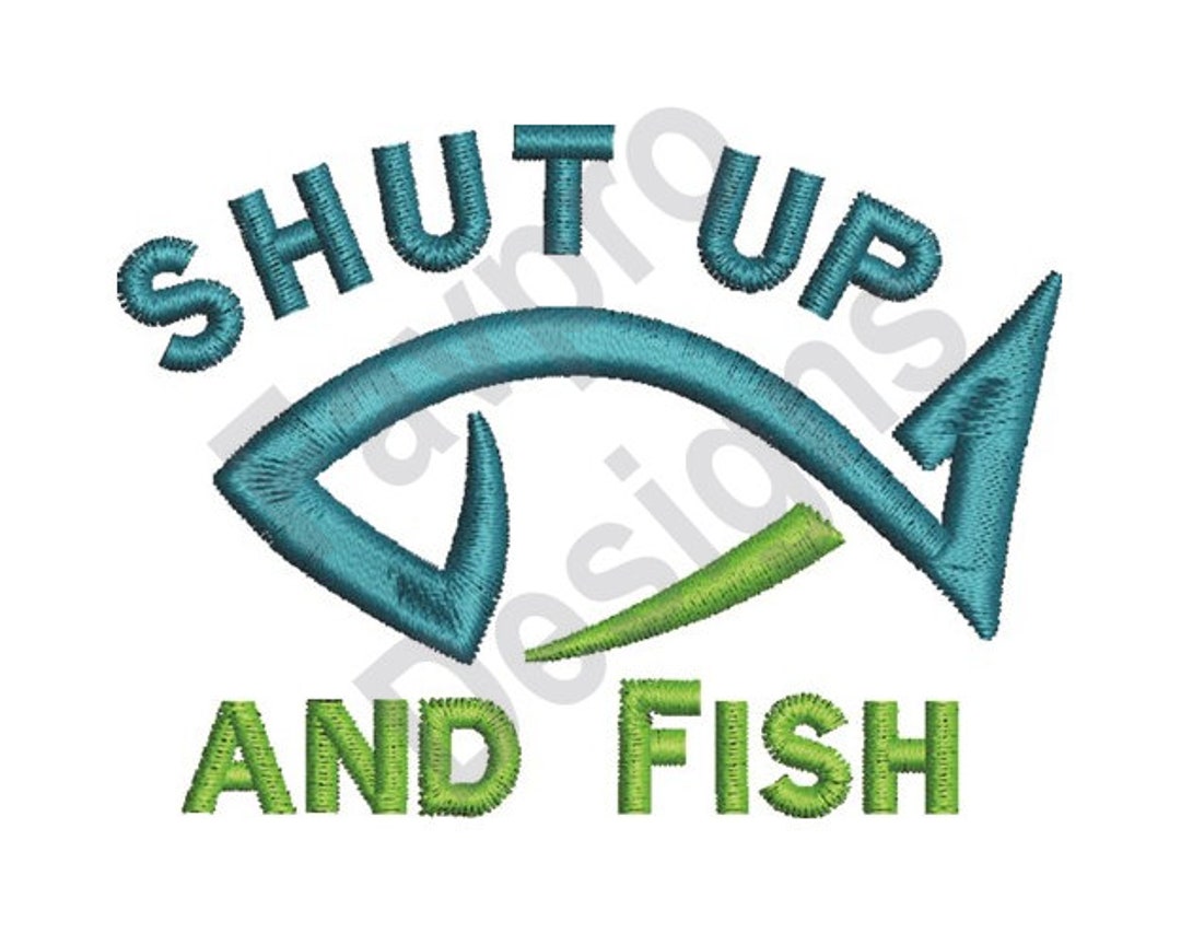 Shut up - Machine Embroidery Design - Etsy