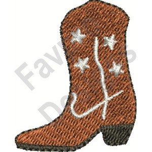 Cowboy Boot - Machine Embroidery Design - Etsy