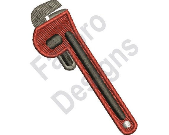 Pipe Wrench Machine Embroidery Design - Etsy UK