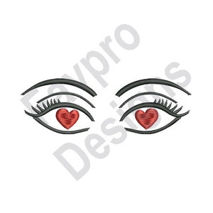 Heart Eyes - Machine Embroidery Design - Etsy