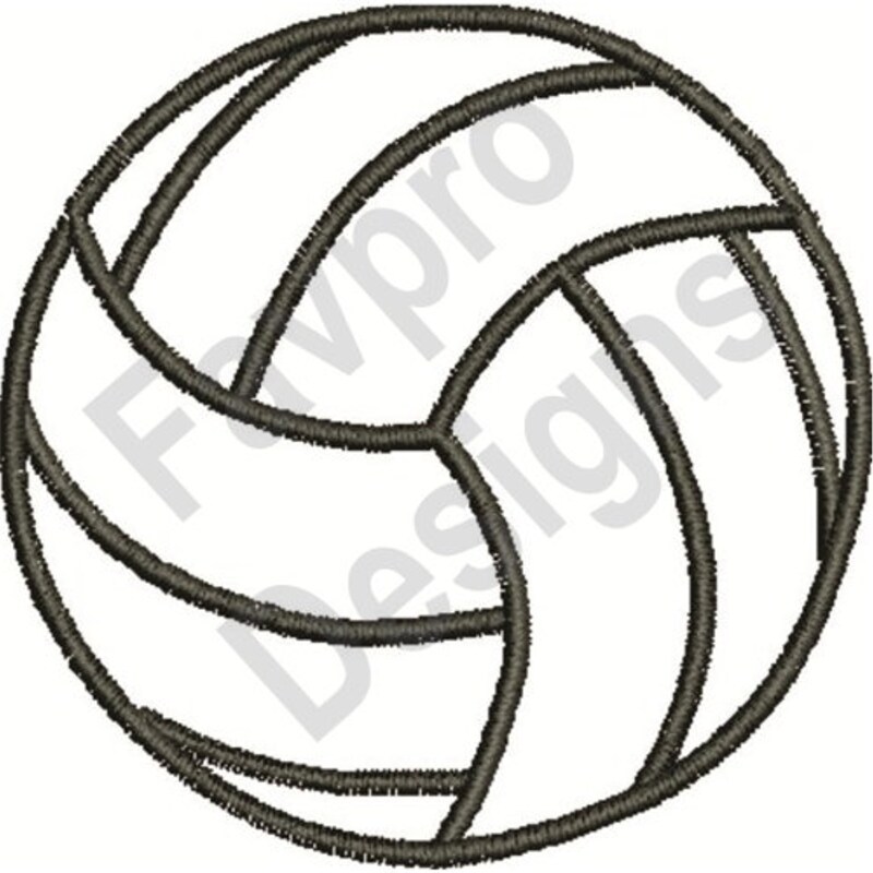 Volleyball Outline Png - Etsy