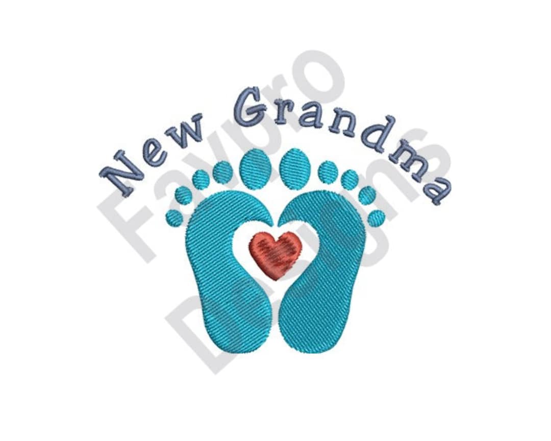 New Grandma - Machine Embroidery Design - Etsy