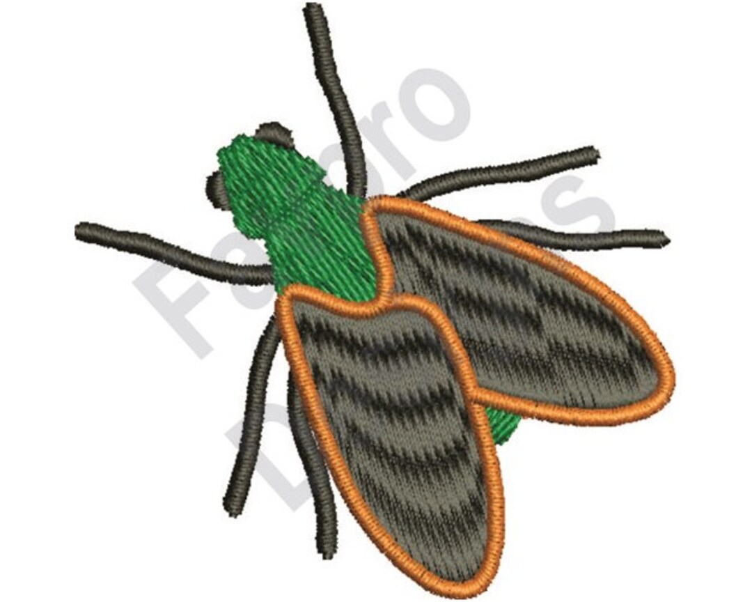 Fly - Machine Embroidery Design - Etsy