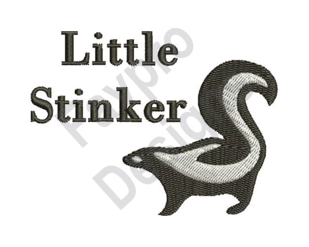Little Stinker - Machine Embroidery Design - Etsy