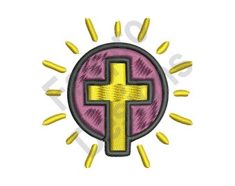 Cross Fleury Machine Embroidery Design - Etsy
