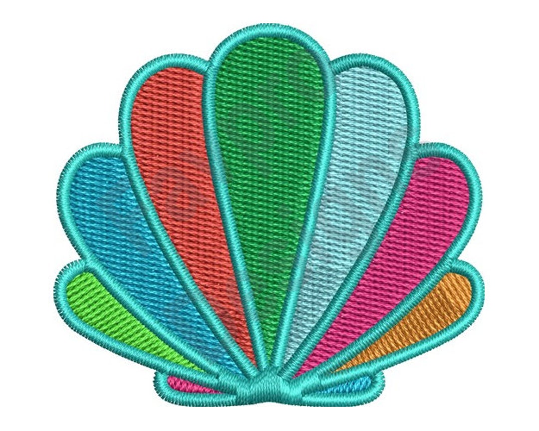 Colorful Shell - Machine Embroidery Design - Etsy