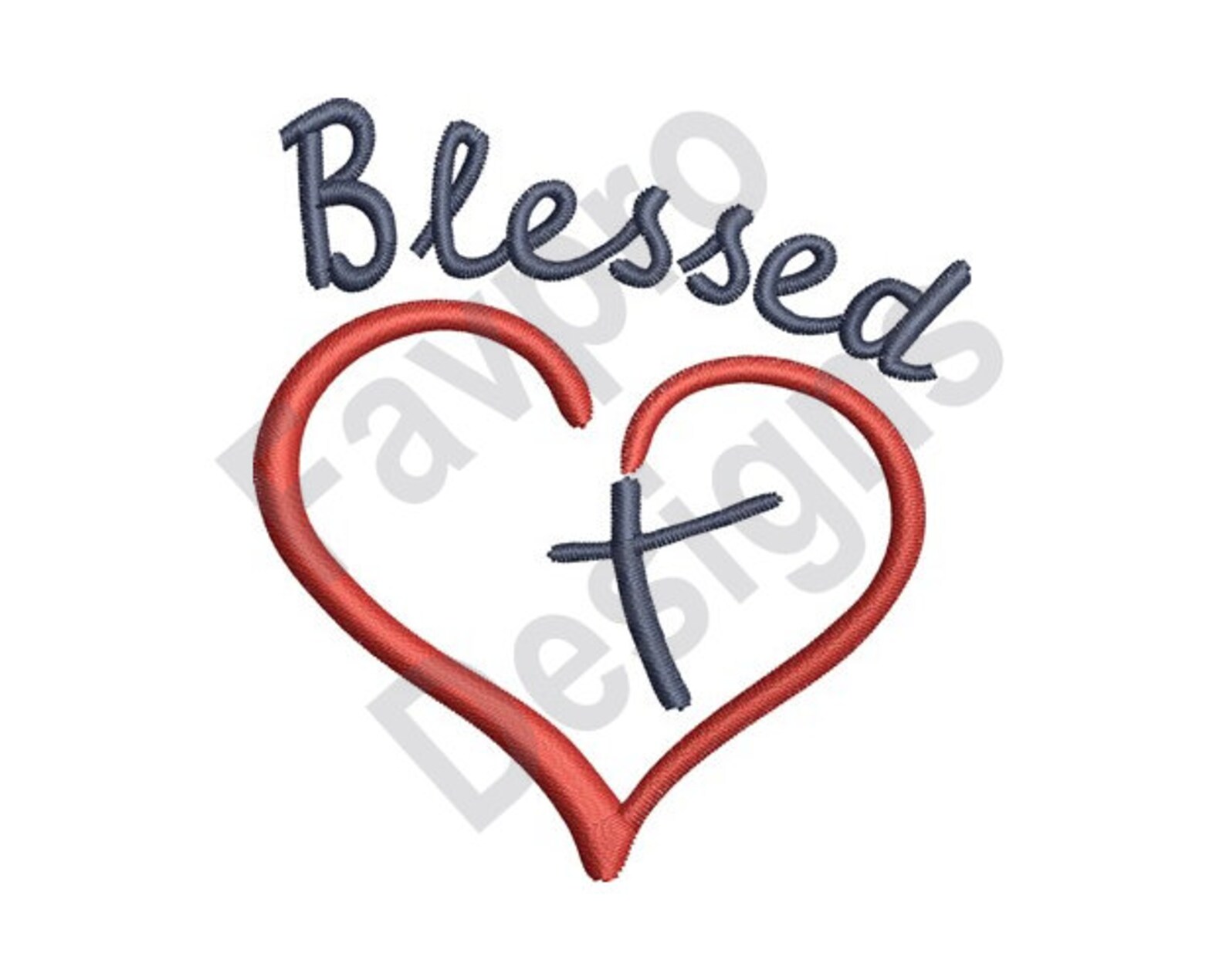 Blessed Heart - Machine Embroidery Design - Etsy