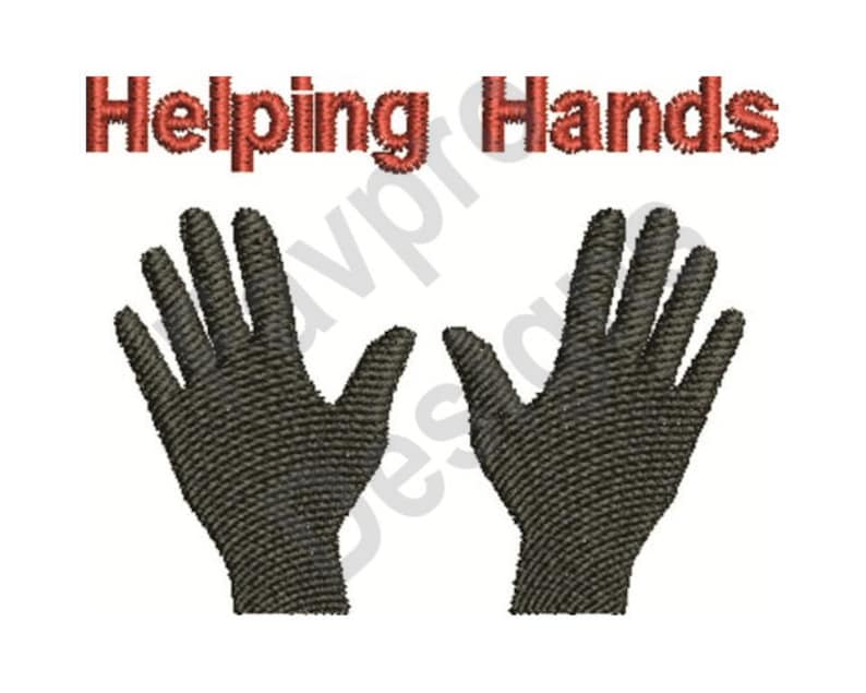 Helping Hands Machine Embroidery Design - Etsy