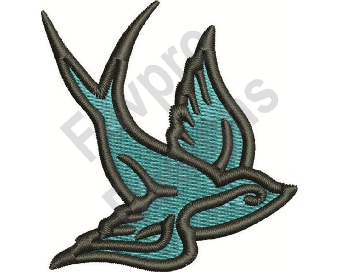 Bluebird - Machine Embroidery Design - Etsy
