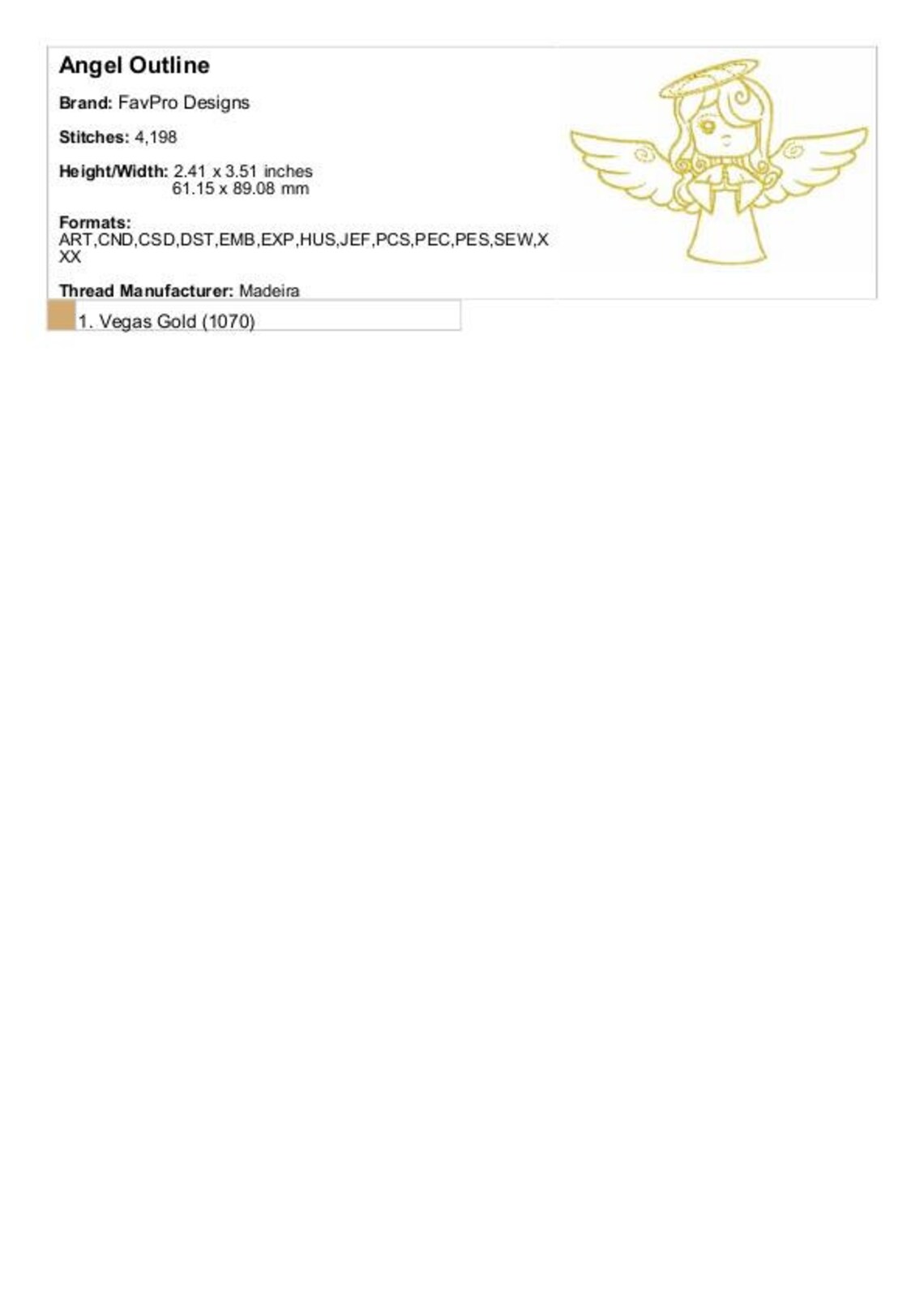 Angel Outline Machine Embroidery Design - Etsy