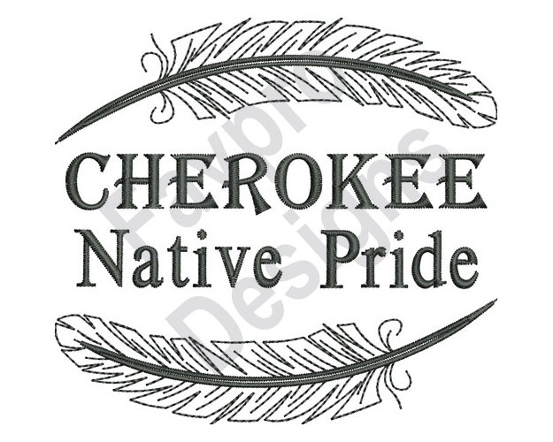 Native American Cherokee Pride - Machine Embroidery Design - Etsy
