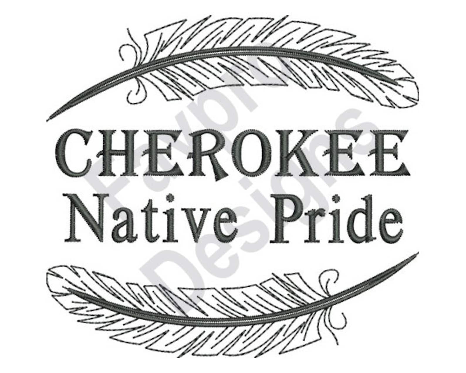 Native American Cherokee Pride Machine Embroidery Design - Etsy
