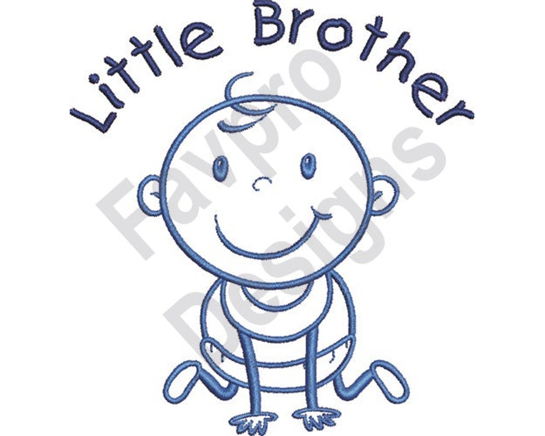 Little Brother - Machine Embroidery Design - Etsy