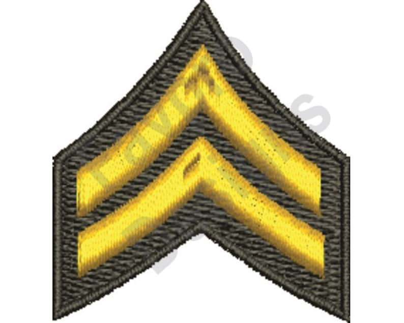 Corporal Insignia Machine Embroidery Design - Etsy