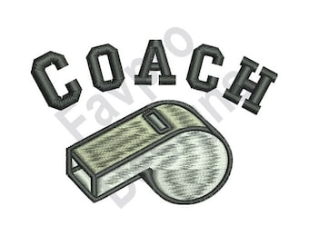 Cheer Coach Machine Embroidery Design - Etsy