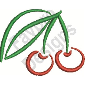 Cherry Outline - Machine Embroidery Design - Etsy