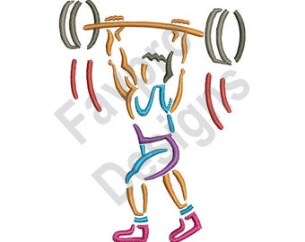 I Love Weight Lifting Machine Embroidery Design, Embroidery Designs ...