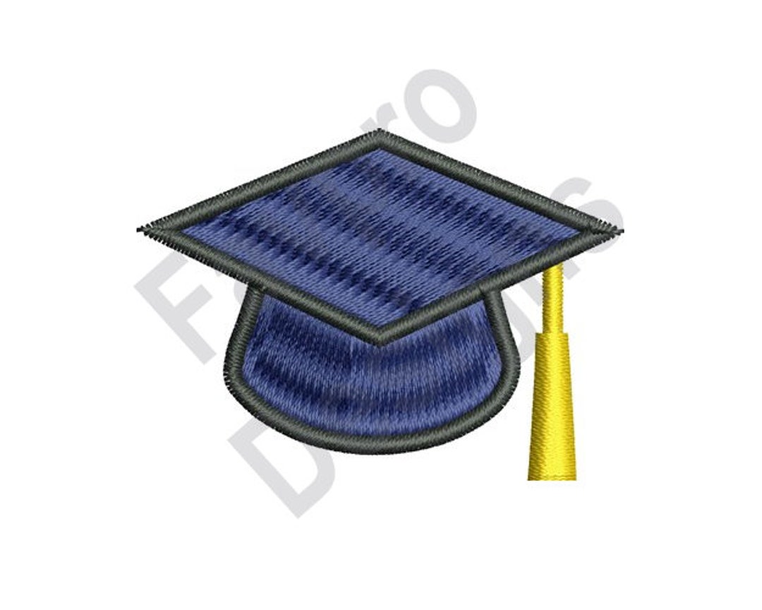 Graduation Cap - Machine Embroidery Design - Etsy
