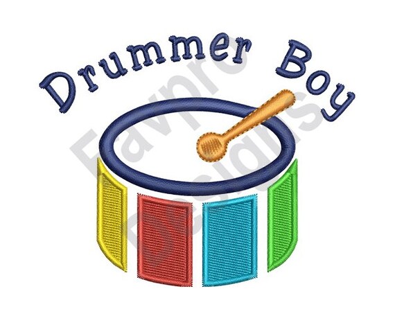 Drummer Boy Machine Embroidery Design | Etsy