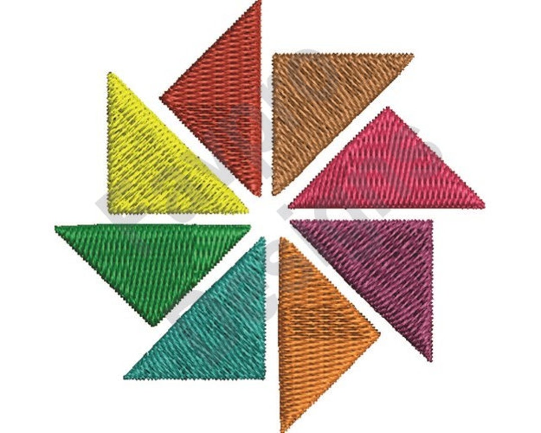 Pinwheel Pattern - Machine Embroidery Design - Etsy