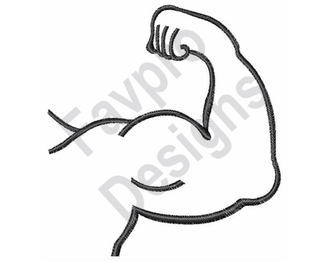 Muscle Man - Machine Embroidery Design - Etsy