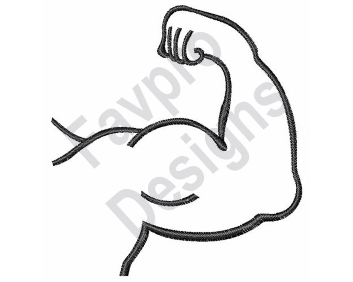 Muscle Man - Machine Embroidery Design - Etsy