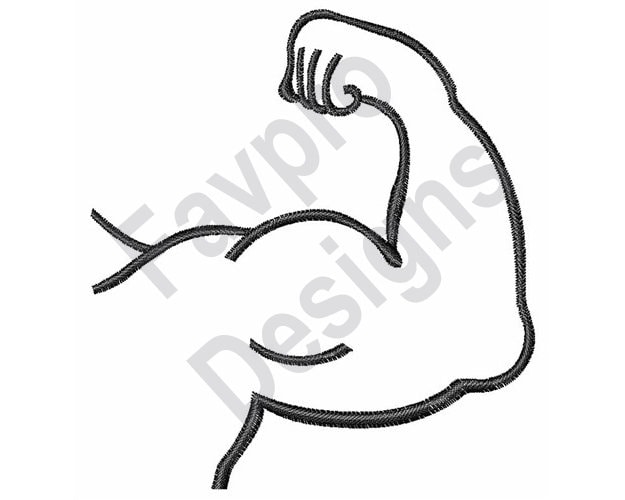 Muscle Man - Machine Embroidery Design - Etsy