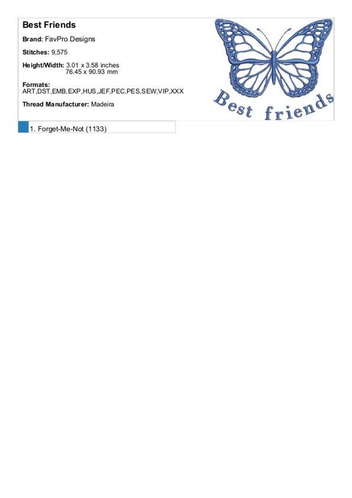 Best Friends Machine Embroidery Design | Etsy