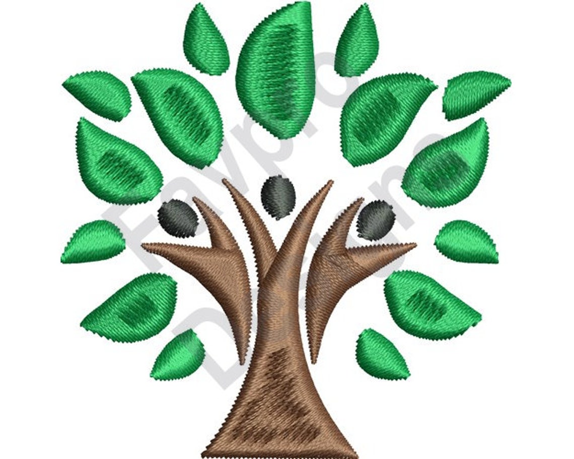 Family Tree Machine Embroidery Design - Etsy