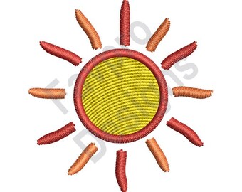 Abstract Sunshine Outline Machine Embroidery Design - Etsy
