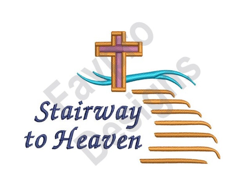 Stairway to Heaven - Machine Embroidery Design - Etsy