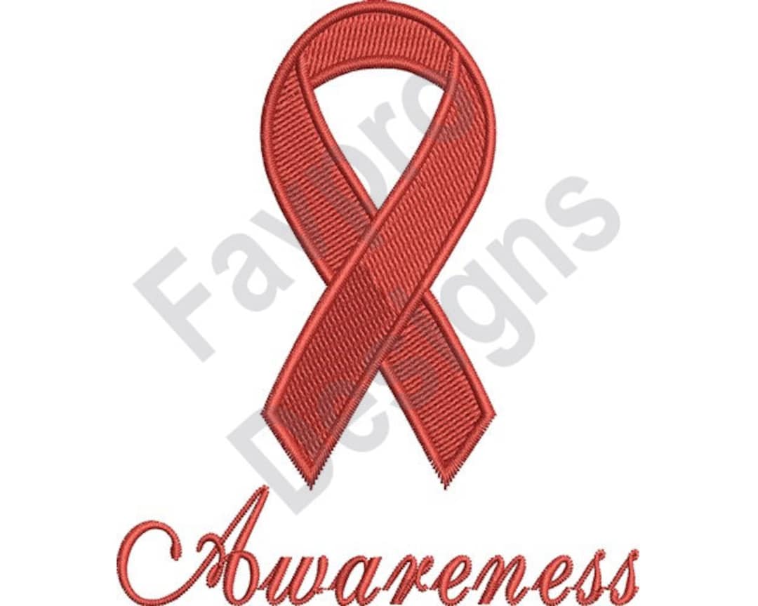 Awareness Ribbon - Machine Embroidery Design - Etsy