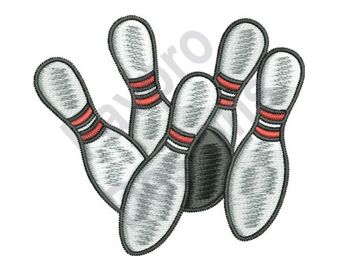 Bowling Pins - Machine Embroidery Design - Etsy