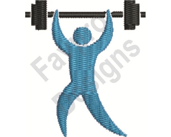 Weightlifter Machine Embroidery Design - Etsy
