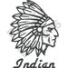 Indian Head - Machine Embroidery Design - Etsy