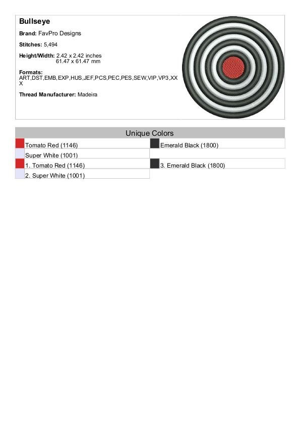 Bullseye - Machine Embroidery Design - Etsy
