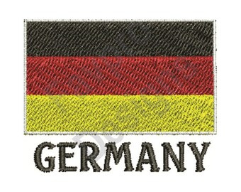 German American Heart Machine Embroidery Design - Etsy