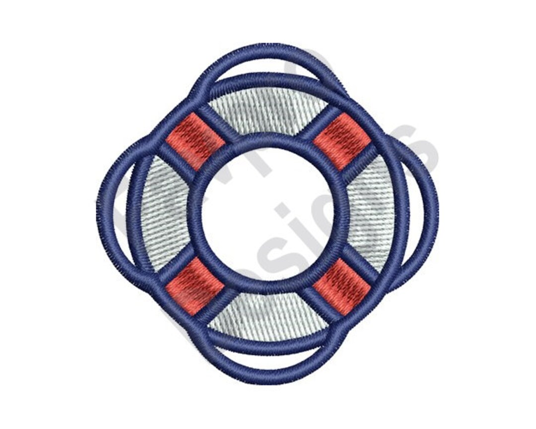 Life Preserver - Machine Embroidery Design - Etsy