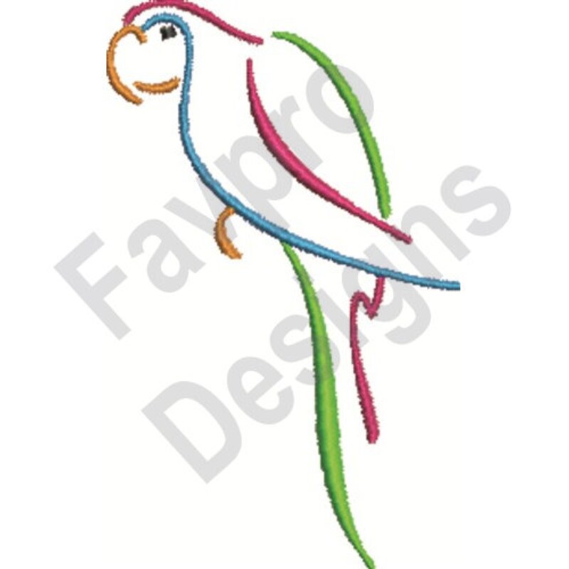Parrot Embroidery - Etsy
