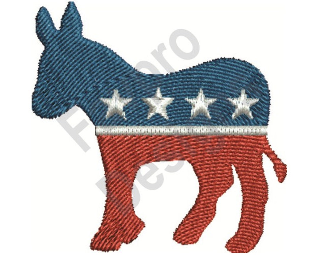 Democrat Logo - Machine Embroidery Design - Etsy