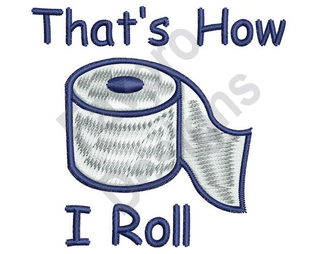 How I Roll Machine Embroidery Design - Etsy