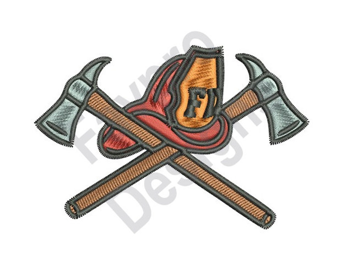 Fireman Gear Machine Embroidery Design - Etsy