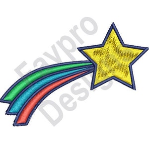 Shooting Star - Machine Embroidery Design - Etsy