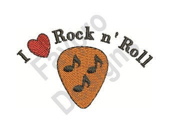 Rock Machine Embroidery Design - Etsy