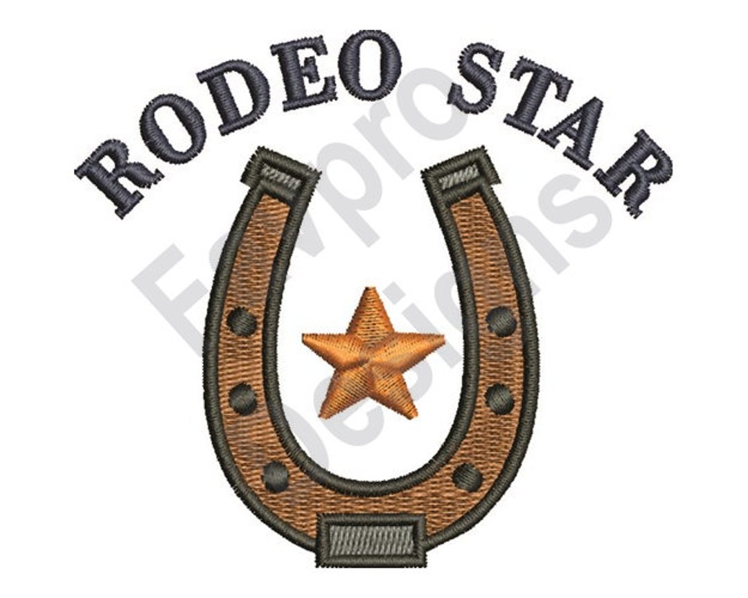 Rodeo Star - Machine Embroidery Design - Etsy
