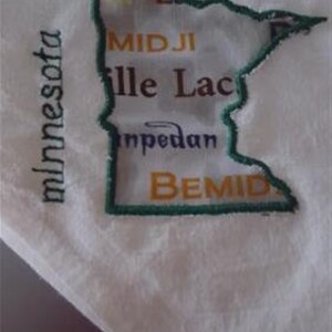 Minnesota Outline - Machine Embroidery Design - Etsy