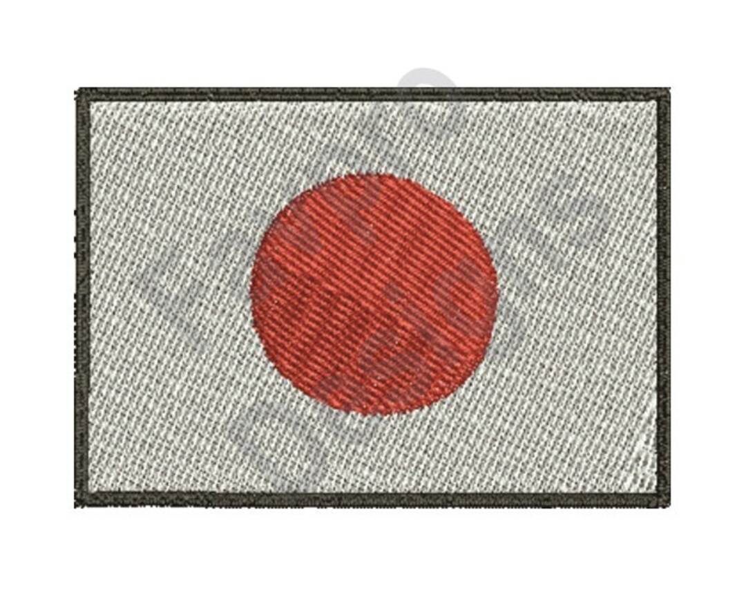 Japan Flag - Machine Embroidery Design - Etsy