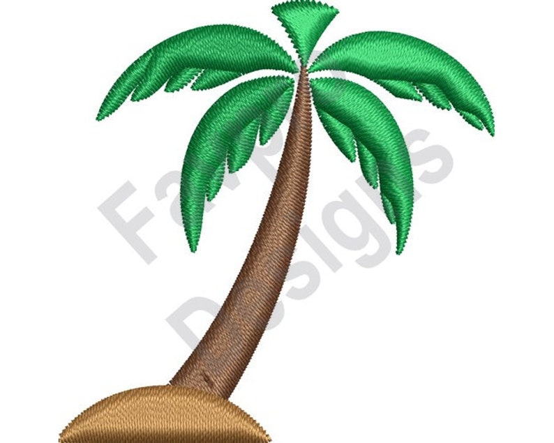 Palm Tree Machine Embroidery Design - Etsy