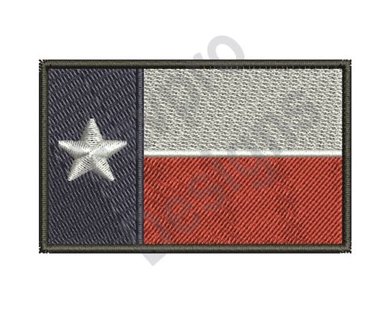 Texas Flag Machine Embroidery Design | Etsy