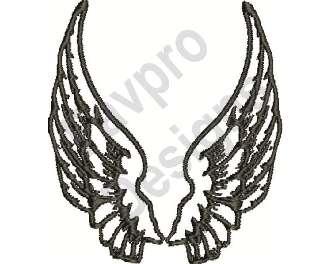 Angel Wings - Machine Embroidery Design - Etsy